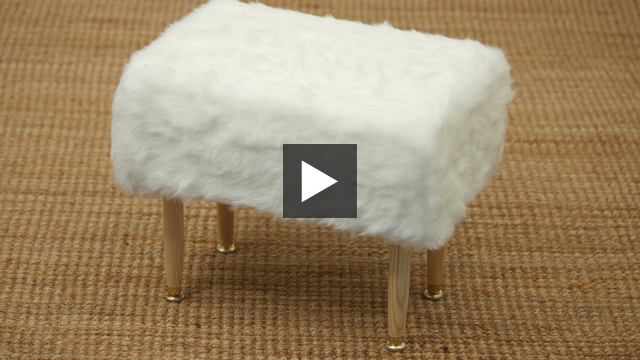 House & Home - DIY Fur Stool