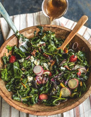 House & Home - crop-Wilted-Mixed-Greens-with-Bacon