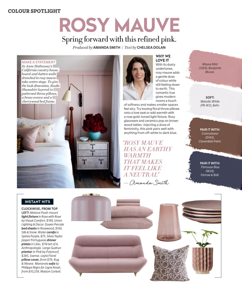 House & Home - Color Spotlight: How To Decorate With Dusty Pink