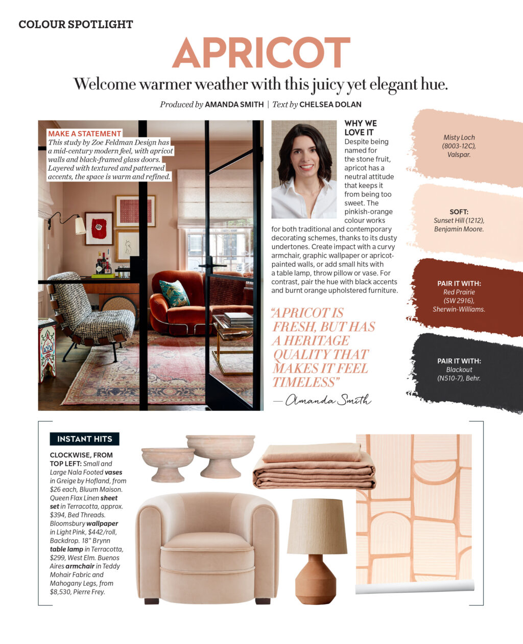 House & Home - Colour Spotlight: Apricot Is A Juicy Yet Elegant Hue