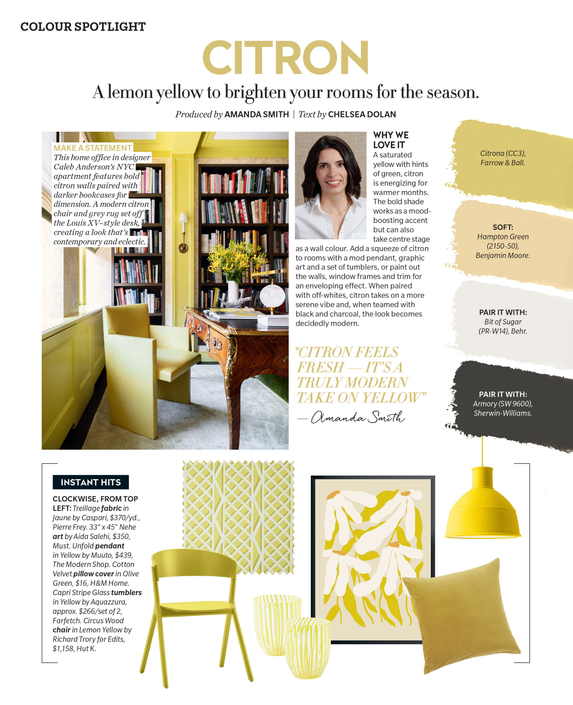 House & Home - Decorating With Yellow: Brighten Up Your Rooms WIth Citron